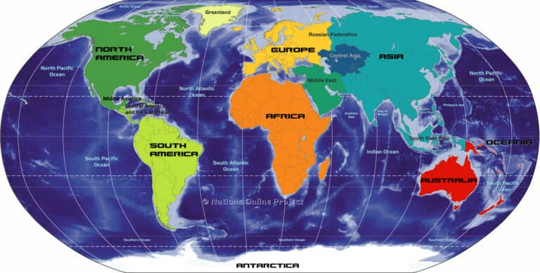 Free Blank Printable World Map Labeled | Map of The World [PDF]