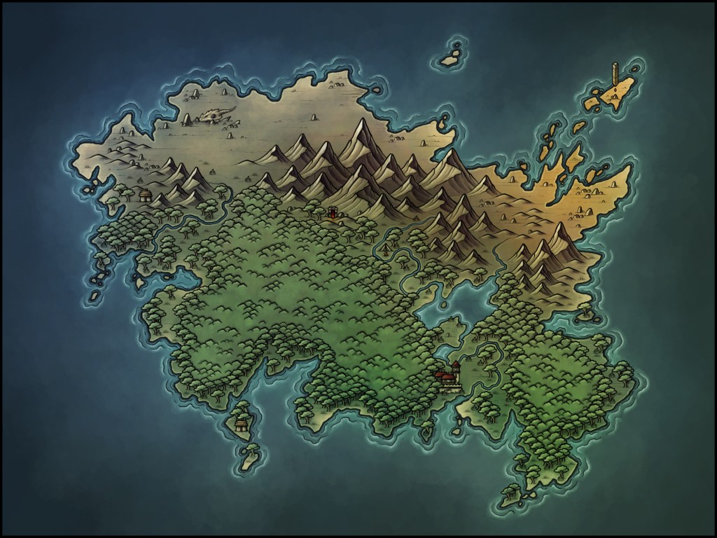 Free Best DND World Maps Printable PNG PDF 